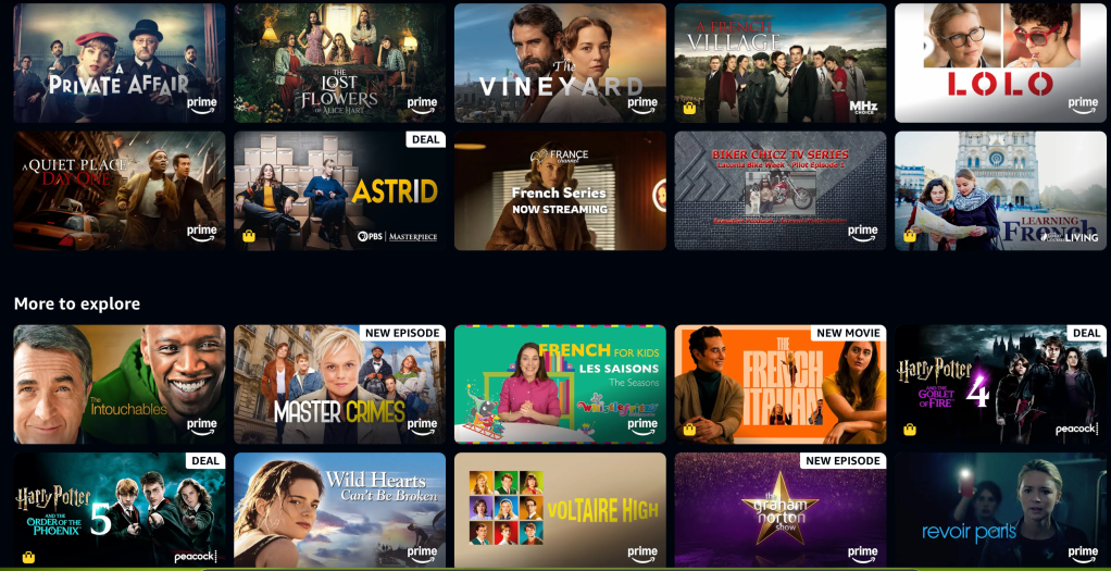 Popular French Series on Amazon Prime Video 2025 – French A L.A Carte ...
